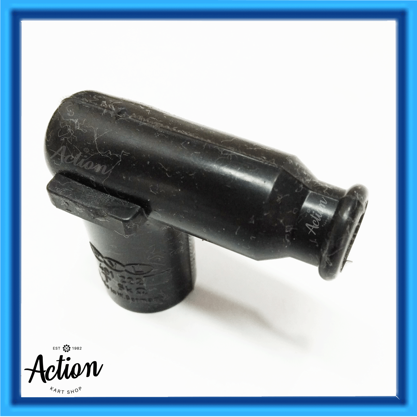 GO KART PVL SPARK PLUG CAP 5K OHM RESISTOR BLACK SILICONE IAME X30 ...