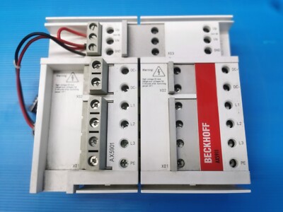 BECKHOFF AX5911 POWER DISTRIBUTION BLOCK w/ AX5901 Power Module | eBay
