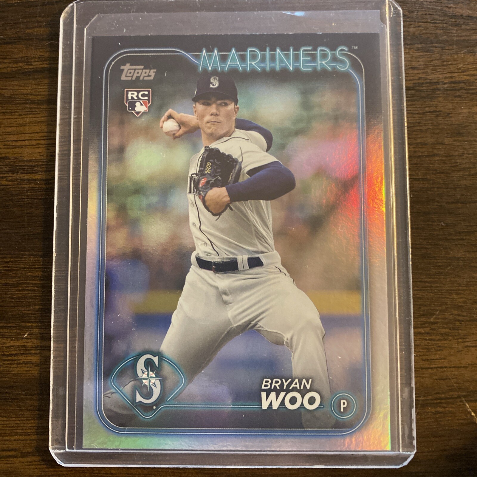 2024 Topps Series 1 #12 Bryan Woo Rainbow Foil Baseball Card RC | eBay