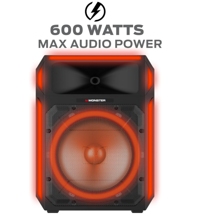 Monster X6 (MNX6) 600W All-In-One Bluetooth PA Speaker System ...