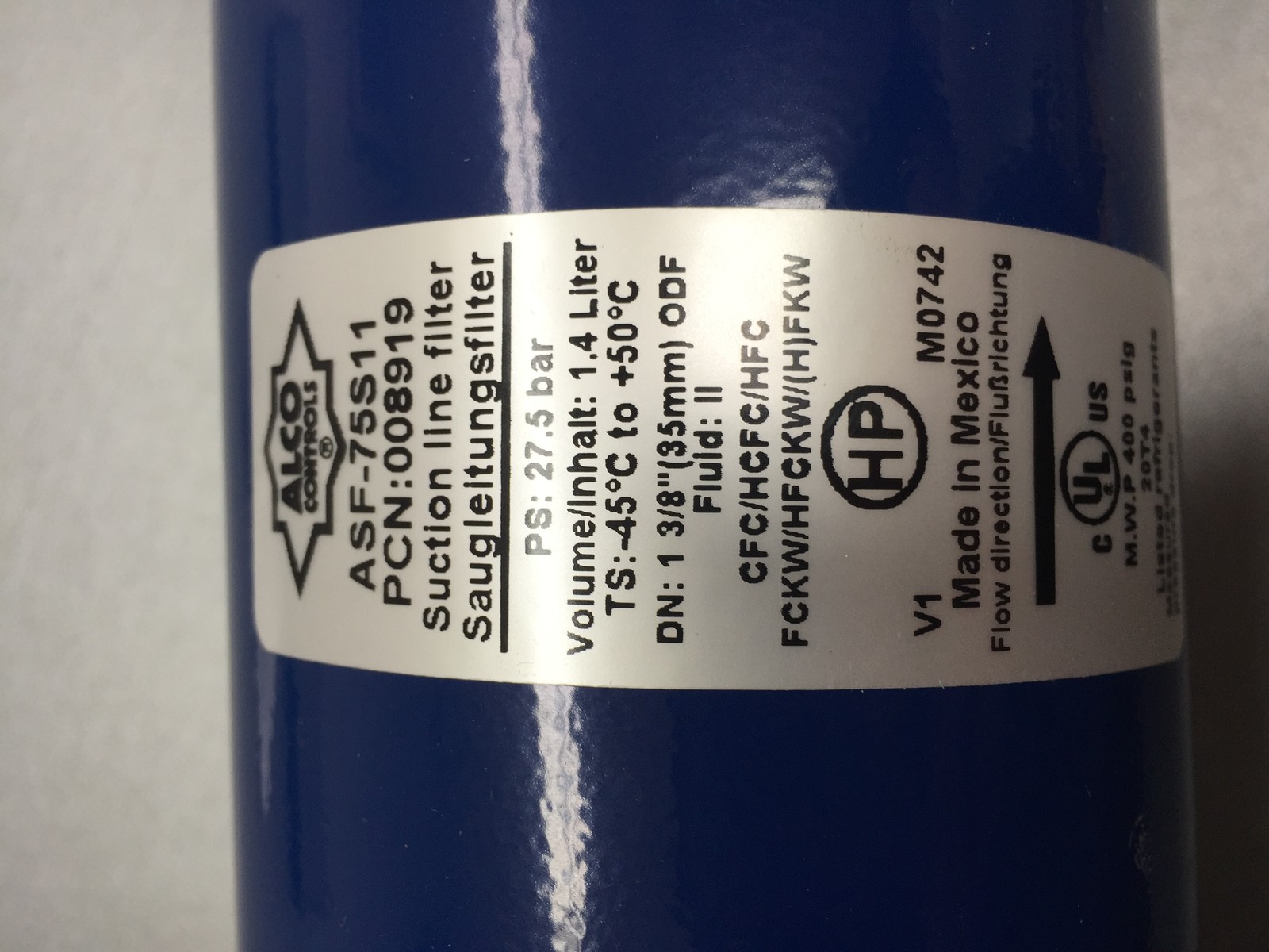 ALCO SUCTION FILTER DRIER, 1 3/8" ODS, ASF-75S11 | eBay UK