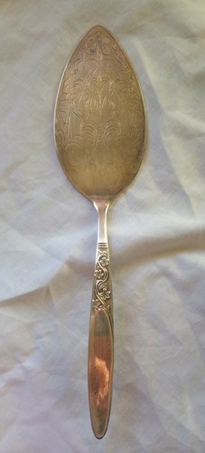 Vtg GROSVENOR CHRISTINE Silver Plated Cake Slice SERVER 23 cm length ...