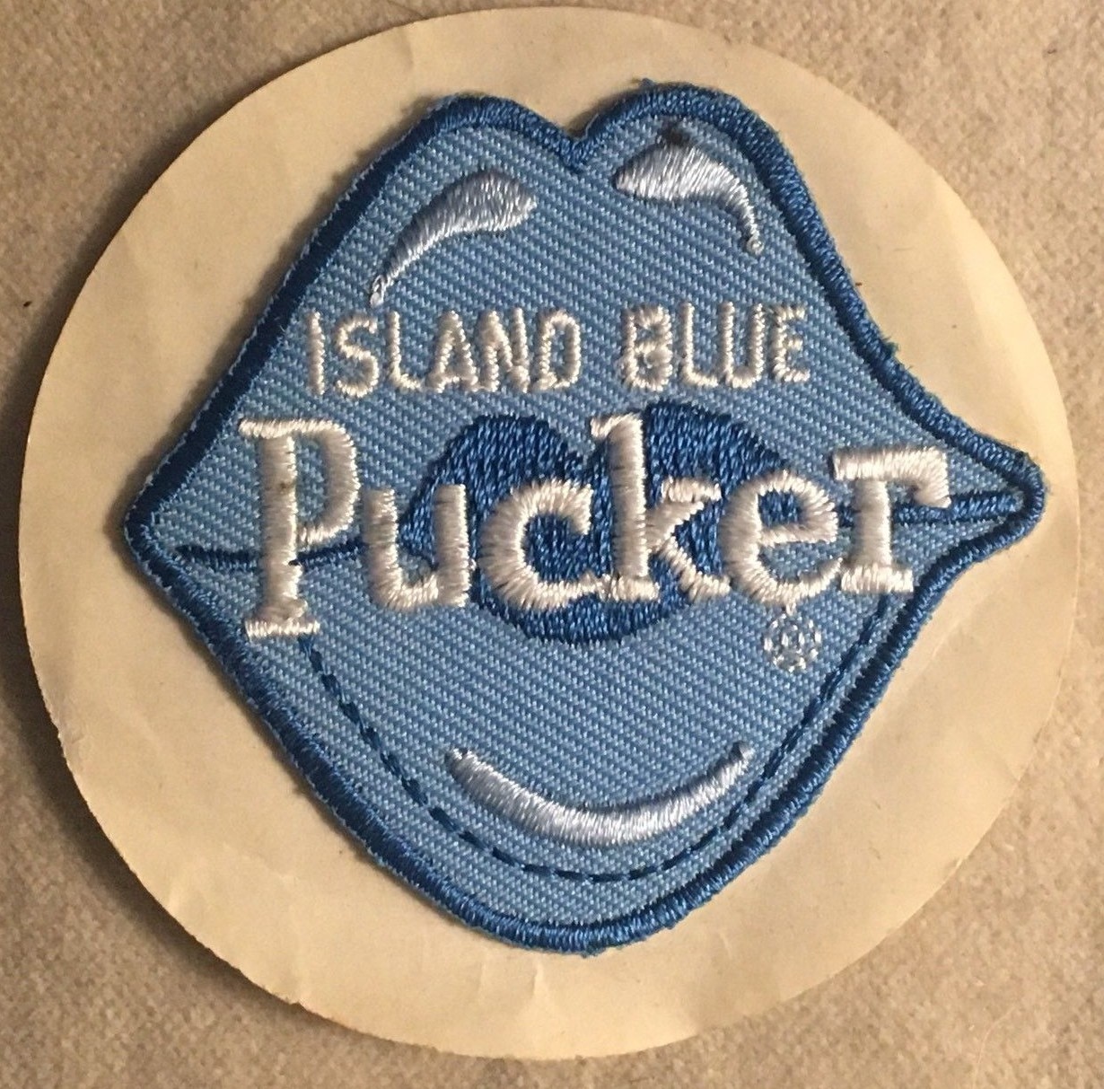 Island Blue Pucker Patch - sticky back | eBay