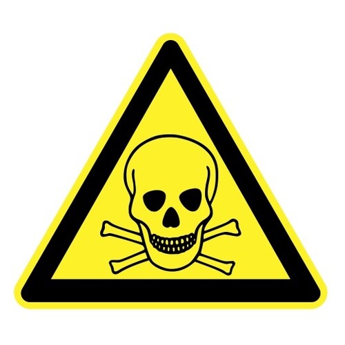 WARNING - TOXIC - SELF ADHESIVE STICKER / DECAL / SIGN | HEALTH ...
