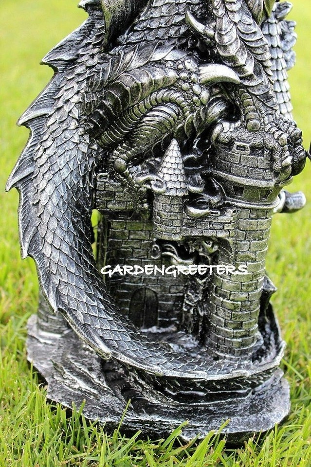 Large Dragon Statue with Solar Light Lantern Figurine Dragon Solar ...