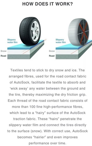 AutoSock 695 Winter Tire Traction Aid Snow Sock Pair Unused - Chain ...