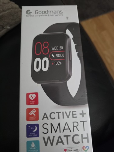 Goodmans Active + Fitness Tracker + More Smart Watch BLACK | eBay UK