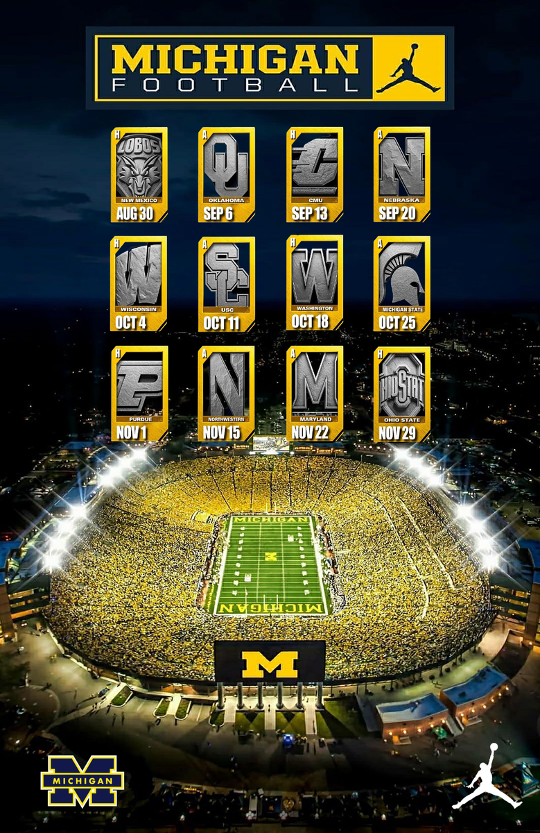 Michigan Wolverines Football Stadium Prints