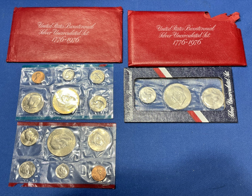 1776-1976 P-D-S SILVER MINT SETS 15 COINS, COA & OGP ND | eBay