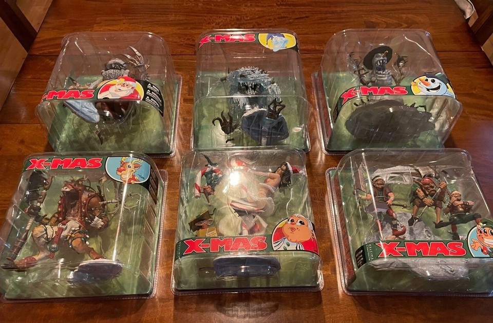 McFarlane Twisted Christmas X-Mas 6 complete Set Monsters 2007 Spawn ...