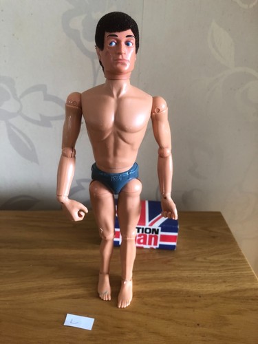 Vintage Action Man Eagle Eyes Blue Pants Brown Flock Hair (l) | eBay UK