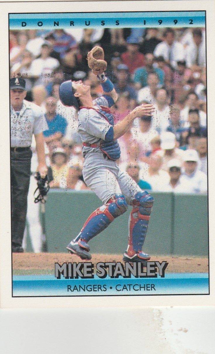 FREE SHIPPING-MINT-1992 Donruss #582 Mike Stanley Texas Rangers ...
