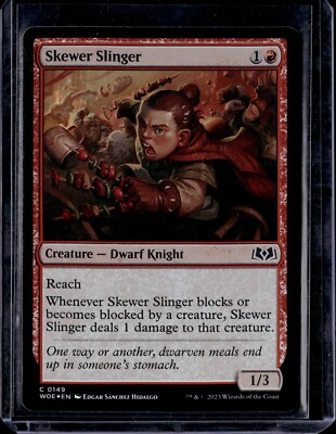 Skewer Slinger - 149 - Foil - WOE - NM - MTG Magic The Gathering | eBay