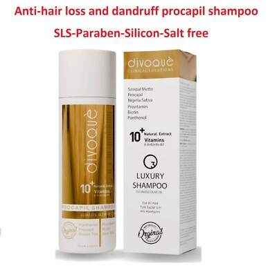 DIVOQUE Shampoo Procapil Anti-Loss and Forfora 200 ml (Luxury Shampoo ...