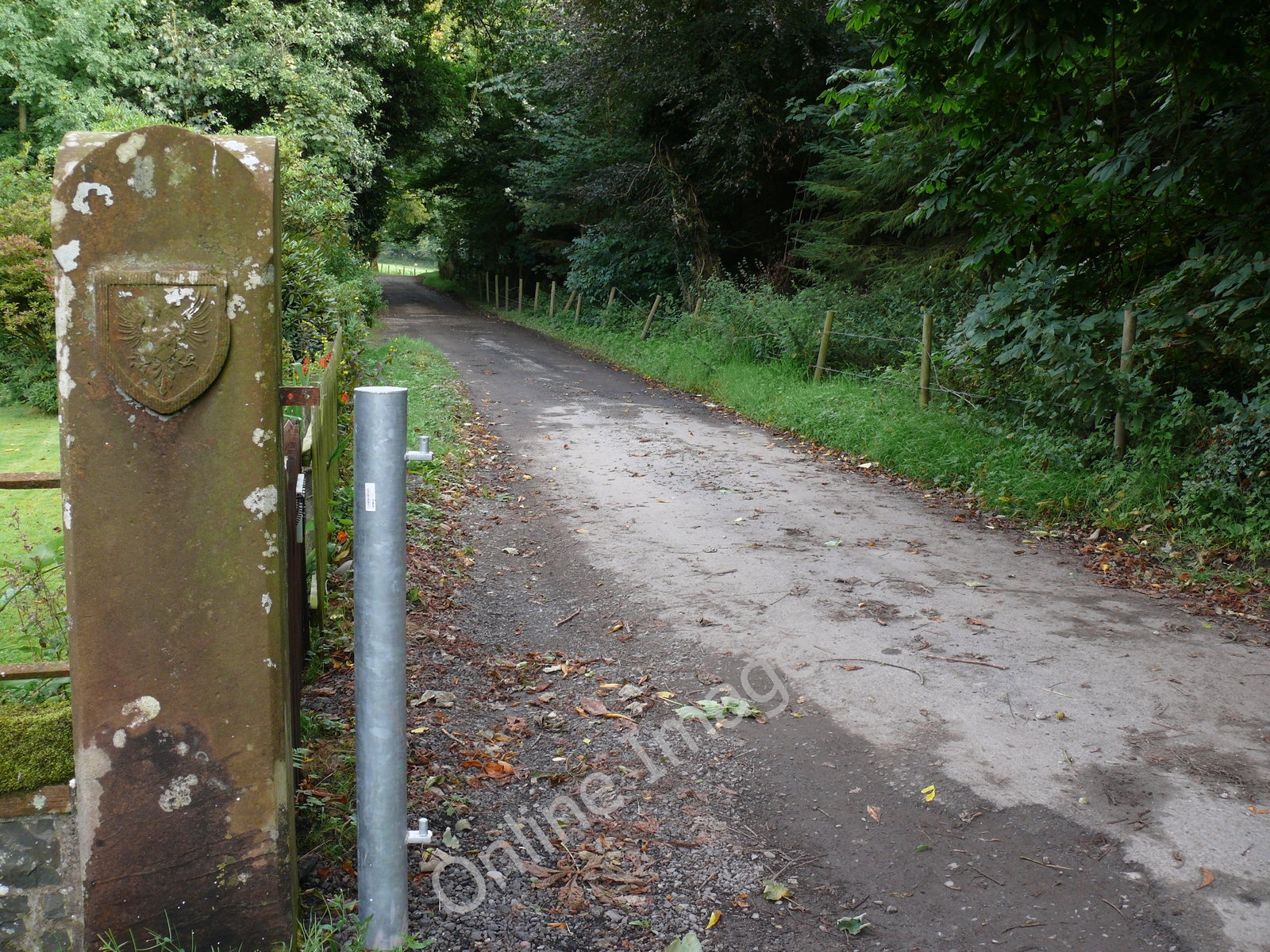 Photo 6x4 Monreith Estate Port William/NX3343 Entrance road to the ...