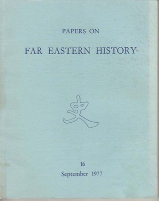 A FRASER / Papers on Far Eastern History Issue no.16 September 1977 | eBay
