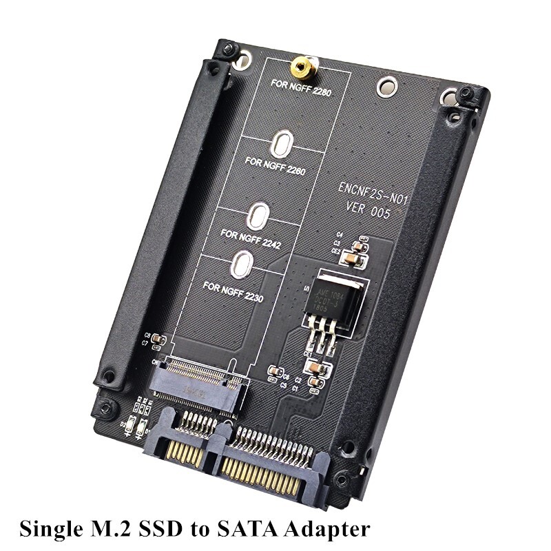 Dual B+M Key M.2 NGFF SATA SSD to 2.5inch SATA 3.0 6Gbps JBOD Raid0 ...