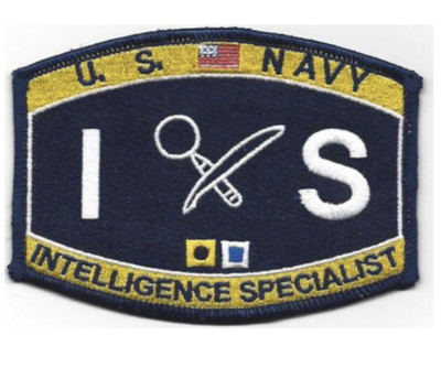 4.5" NAVY INTELLIGENCE SPECIALISTS IS EMBROIDERED PATCH | eBay
