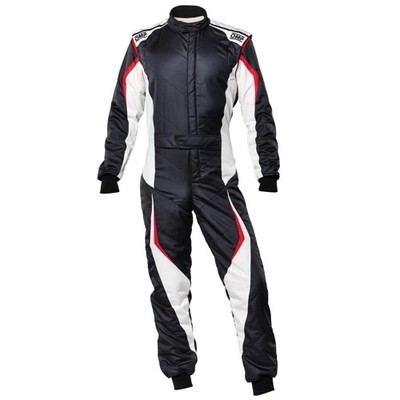 Tuta da corsa OMP Racing Tecnica Evo Racing (FIA) nero bianco - taglia ...