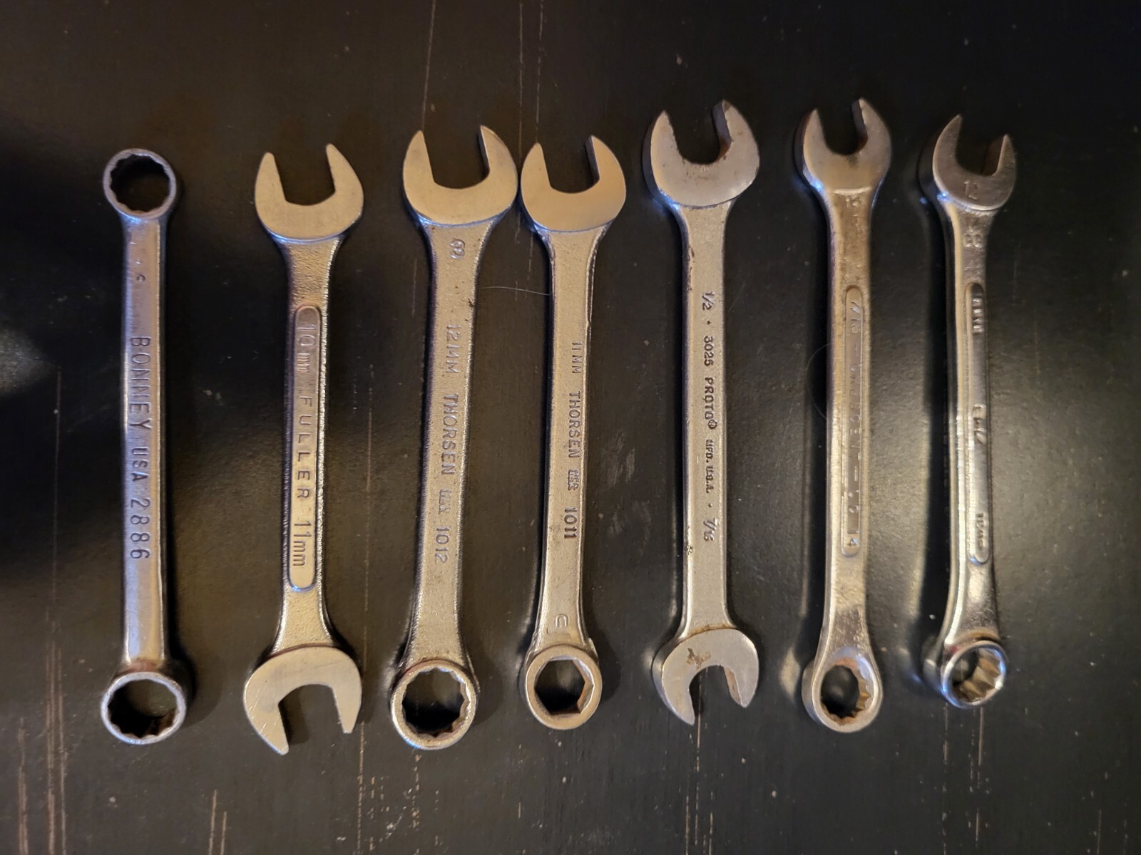 Lot Of 7 Vintage Wrenches Thorsen, Bonney, Cresent, Proto,SK, Fuller ...
