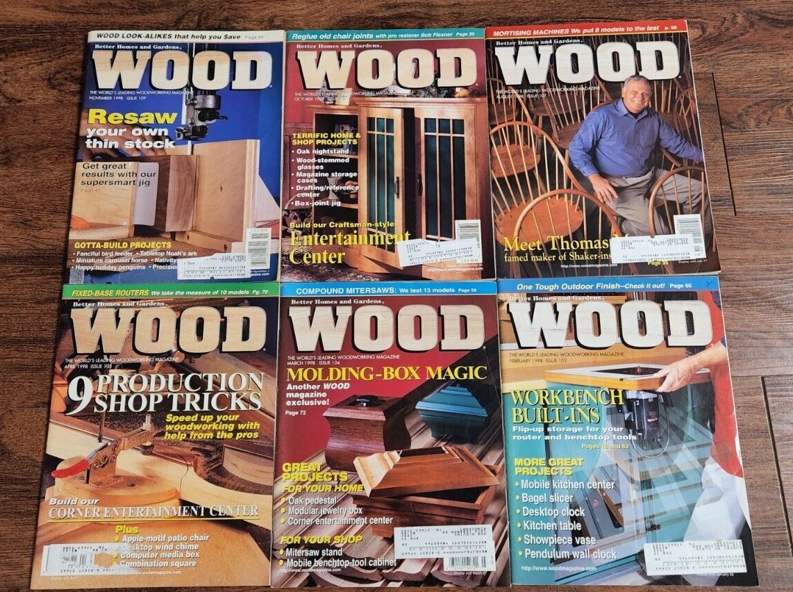 Mix Lot of 29 WOOD Magazines, Lots of Projects, Nice, L@@K | eBay