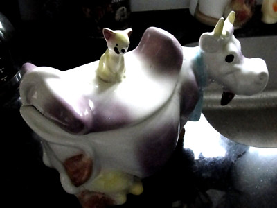 Rare W-10 McCoy Purple Cow Cookie Jar | eBay