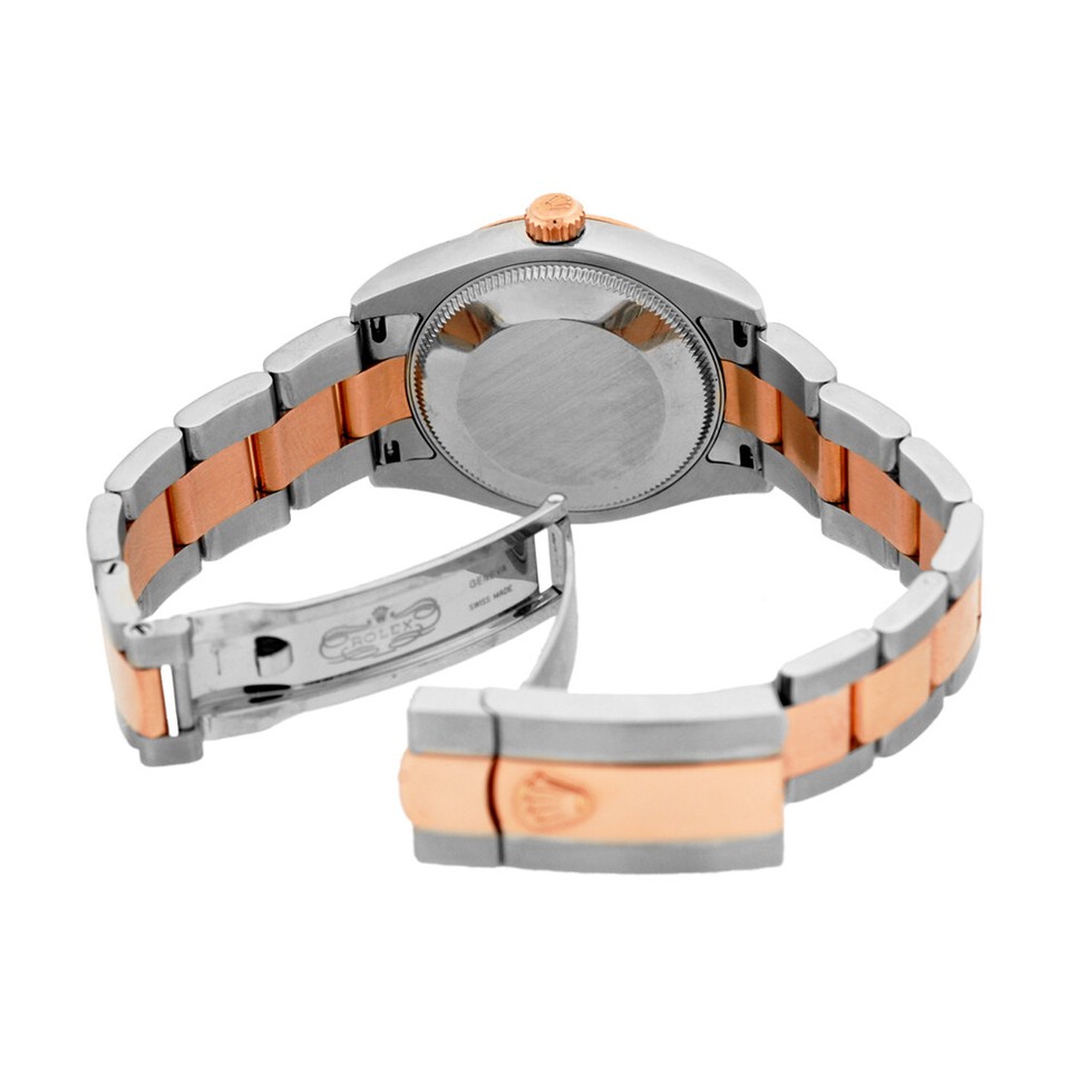 ROLEX Mid size 31mm Stainless & 18K Rose Gold Datejust 178271 Box ...