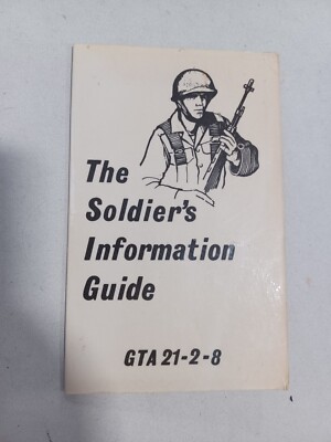 Vintage Original US Army GTA 21-2-8 The Soldiers Information Guide ...