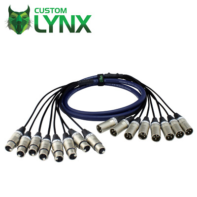 Van Damme Neutrik XLR Loom. 2 4 8 Channel/Way Snake Multicore Cable ...