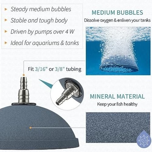 New Aquarium Bread Air Stone Bubble Diffuser Release Tool 4 Inch for ...