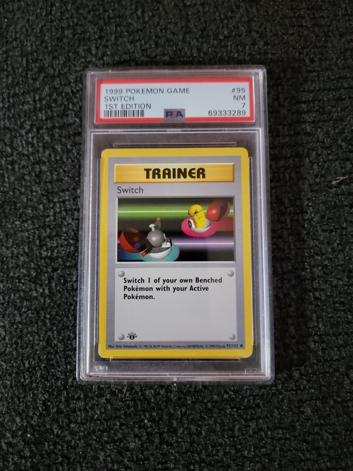 Pokémon Base Set 1st Edition Regular Finish Switch Trainer Card - PSA 7 ...