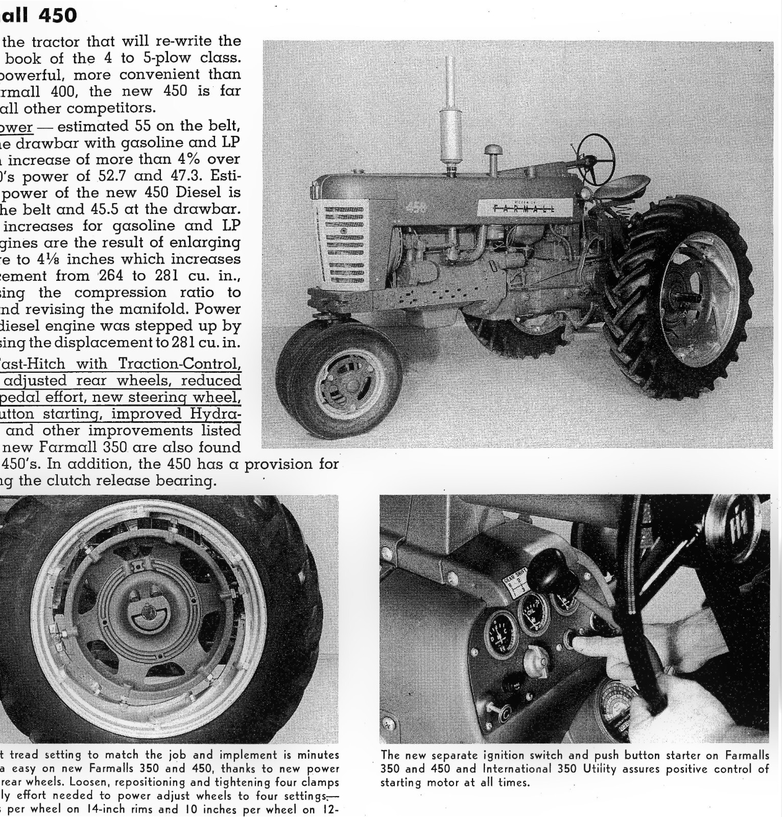 IH International Sales Bulletin Cub 130 230 350 450 650 Farmall Tractor ...