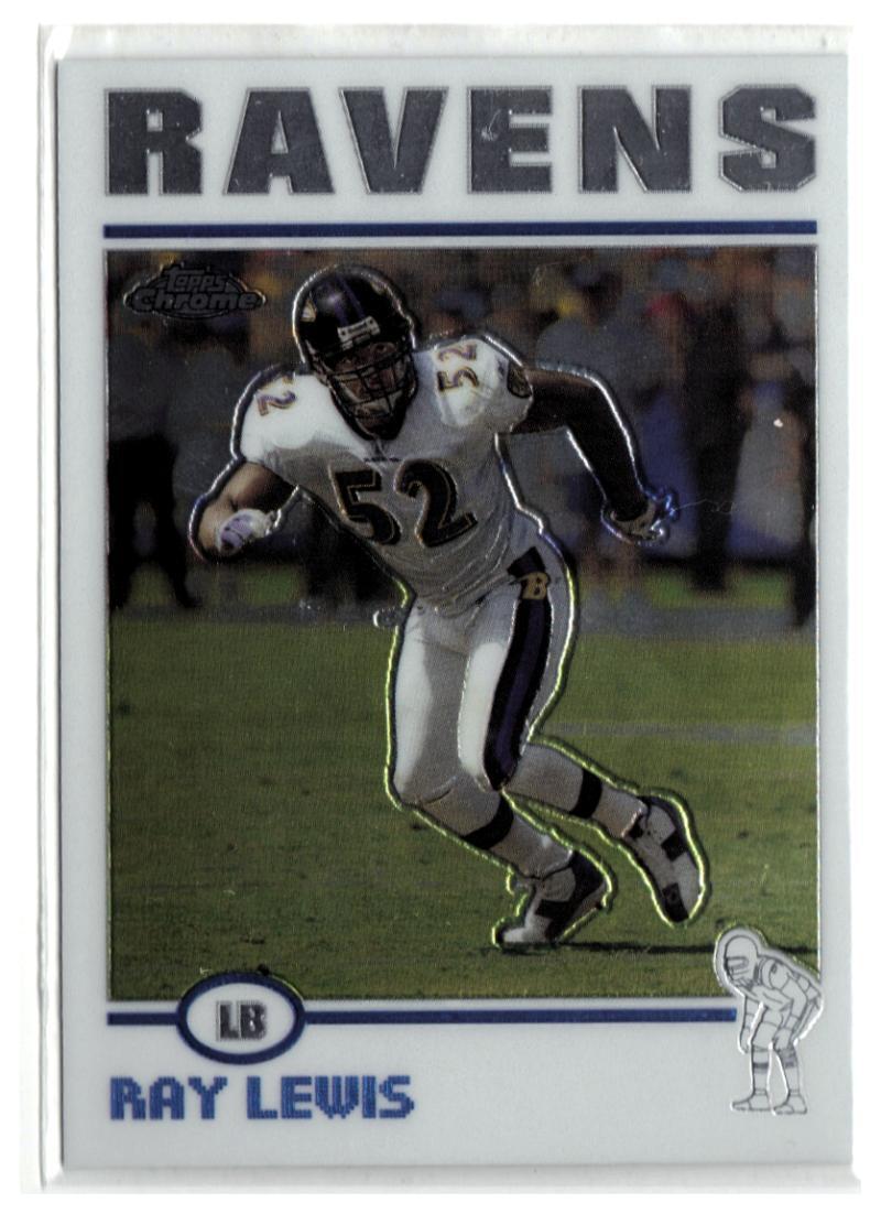 2004 Topps Chrome #87 Ray Lewis Baltimore Ravens Football Card NM-MT ID ...