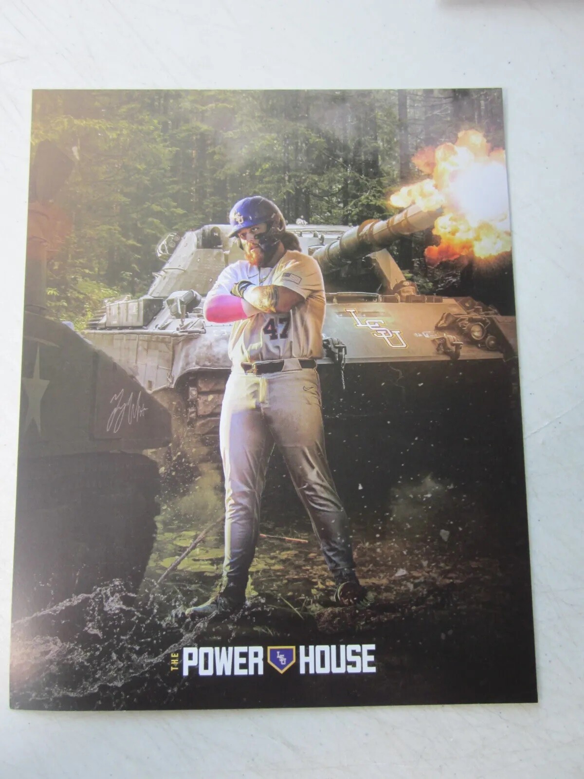 Tommy Tanks White 2023 Lsu Tigers Promo Cws Walkoff Hero 8x10 PHOTO ...