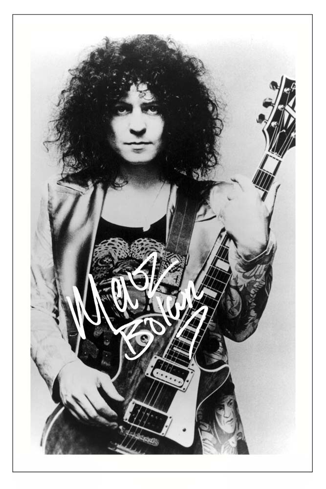 MARC BOLAN Signed Autograph PHOTO Fan Signature Gift Print Music T-REX ...