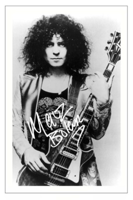 MARC BOLAN Signed Autograph PHOTO Fan Signature Gift Print Music T-REX ...