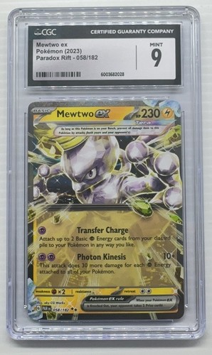 2023 Pokemon Scarlet & Violet Paradox Rift Mewtwo ex #058/182 CGC 9 | eBay