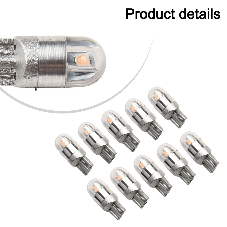 High Quality T10 Bulb DC 12-16V LED Lamp Light 10pcs Purple Corner ...