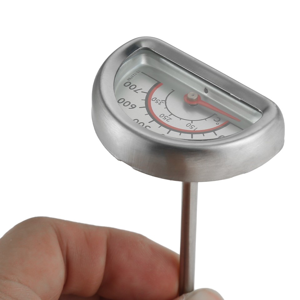 For Charbroil 100F-800F Steel BBQ Grill Lid Thermometer Gauge Heat ...