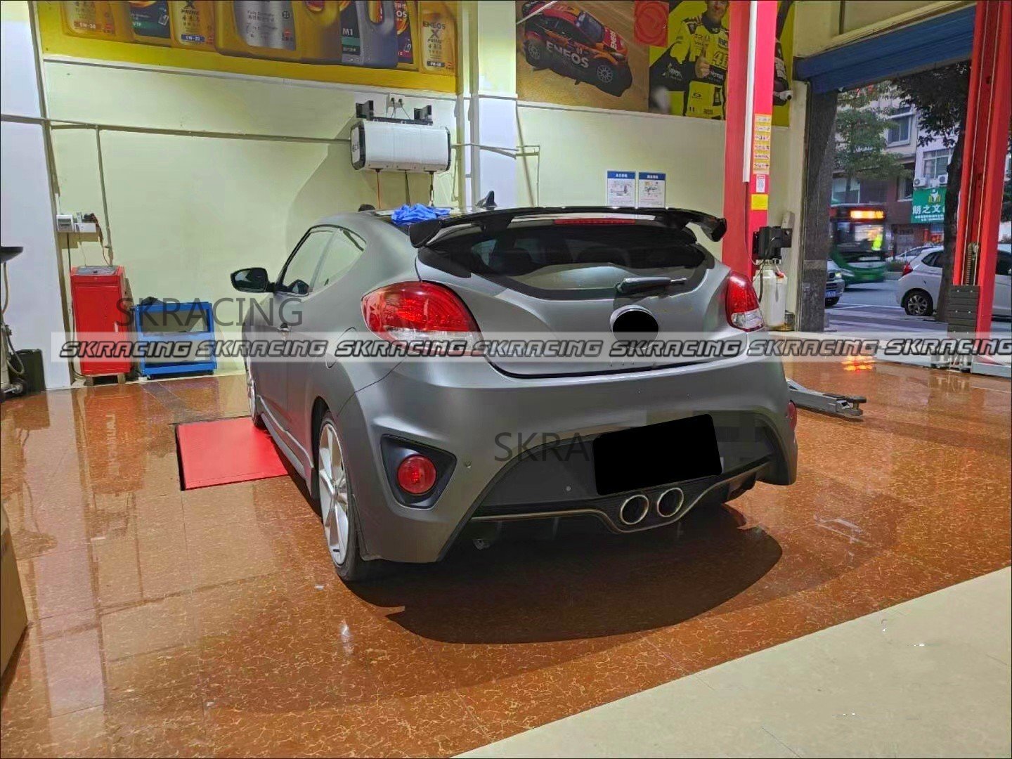 Gloss Black Rear Roof Wing New Spoiler Fit For Hyundai Veloster 2012 ...