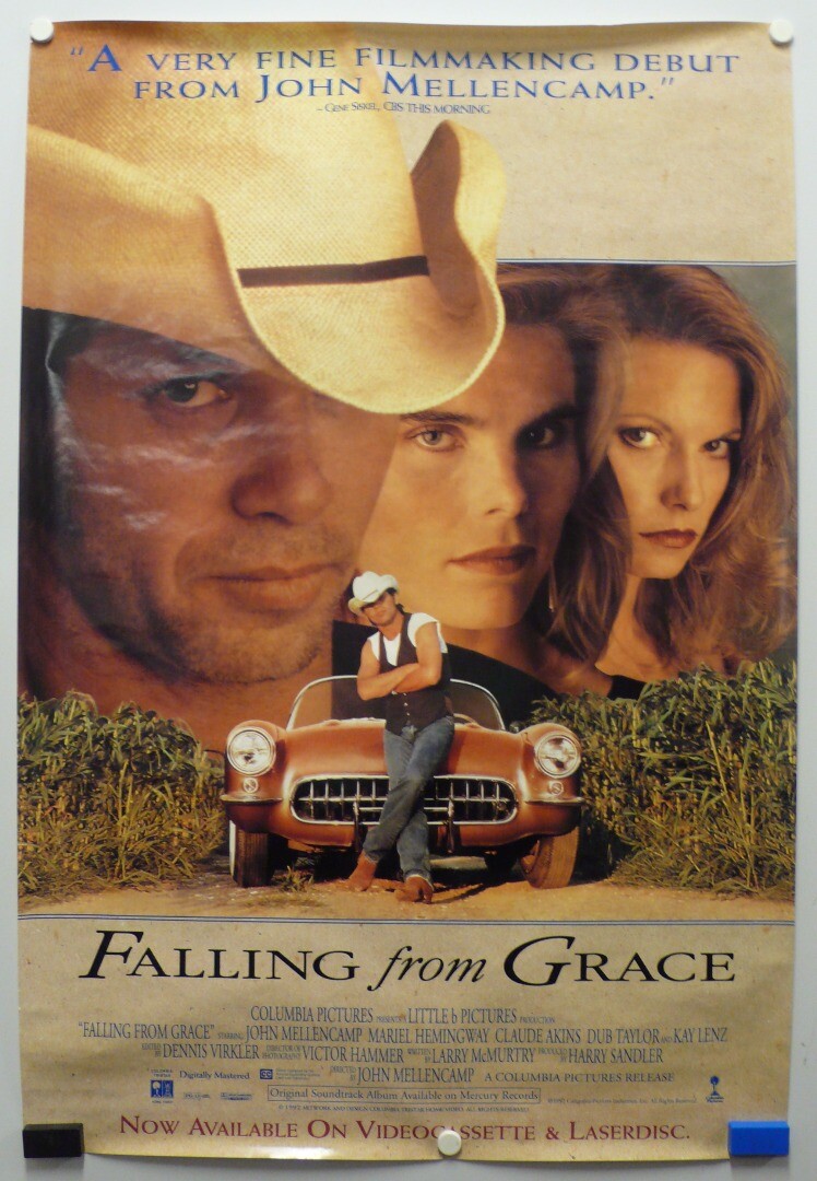 FALLING FROM GRACE 1992 John Mellencamp, Claude Akins, Dub Taylor-Poster | eBay