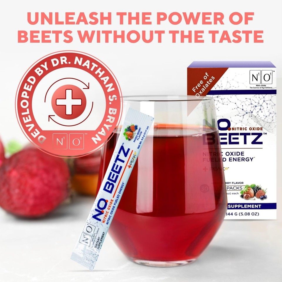 N.O. Beetz Nitric Oxide Supplement | Enhance Hydration, Cellular Energy ...