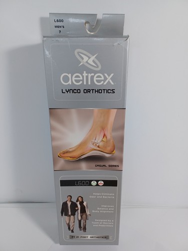LYNCO ORTHOTICS BY AETREX MENS L600 ARCH SUPPORT FOR CASUAL SERIES ...