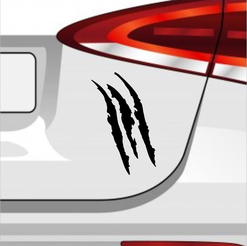 Kratzer Aufkleber Bestie Krallen Pflaster Delle Sticker JDM FUN Auto ...