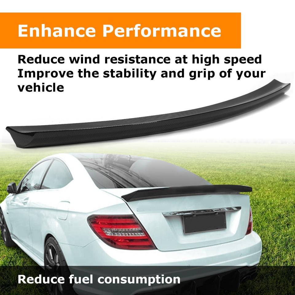 Carbon Fiber Style Highkick Trunk Spoiler For Mercedes Benz W204 C63 ...