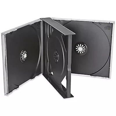 Multi CD Jewel Case - New - Holds 4 CDs - Black Tray - PS New ...