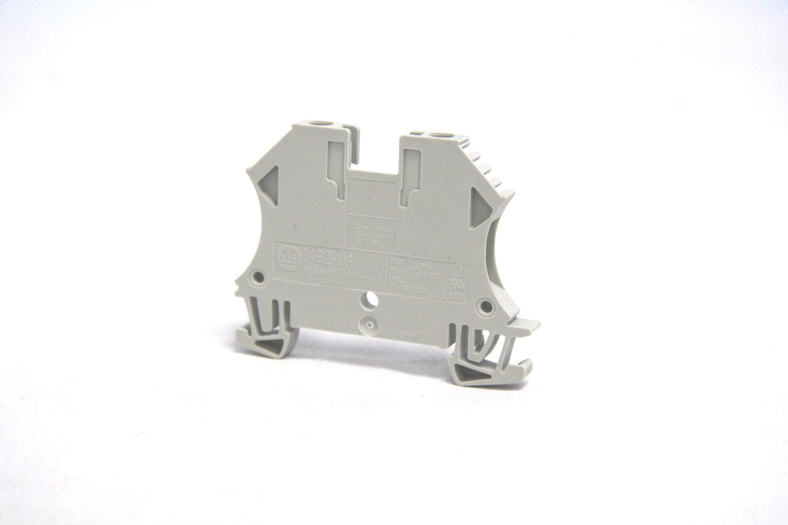 Allen Bradley 1492-J4 Terminal Block Gray 35A 600V 4mm 1492J4 Lot of 10 ...