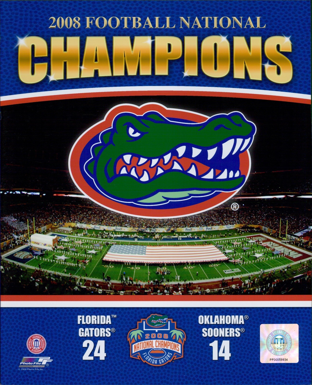 2008 Florida Gators Champions Football Licensed Glossy 8x10 Photo B | eBay