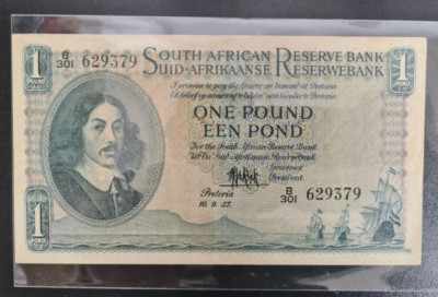 1956 South Africa 1 RAND BANKNOTE CURRENCY VF-XF | eBay