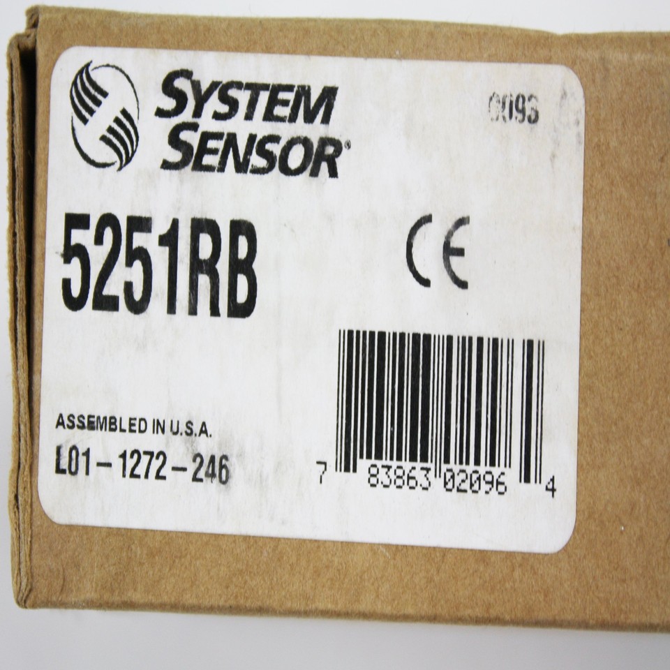 System Sensor 5251RB Rate-Of-Rise Thermal Heat Detector Sensor ...